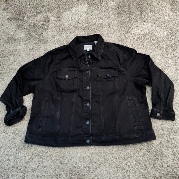 Universal Thread | Jackets & Coats | Universal Thread Black Denim ...